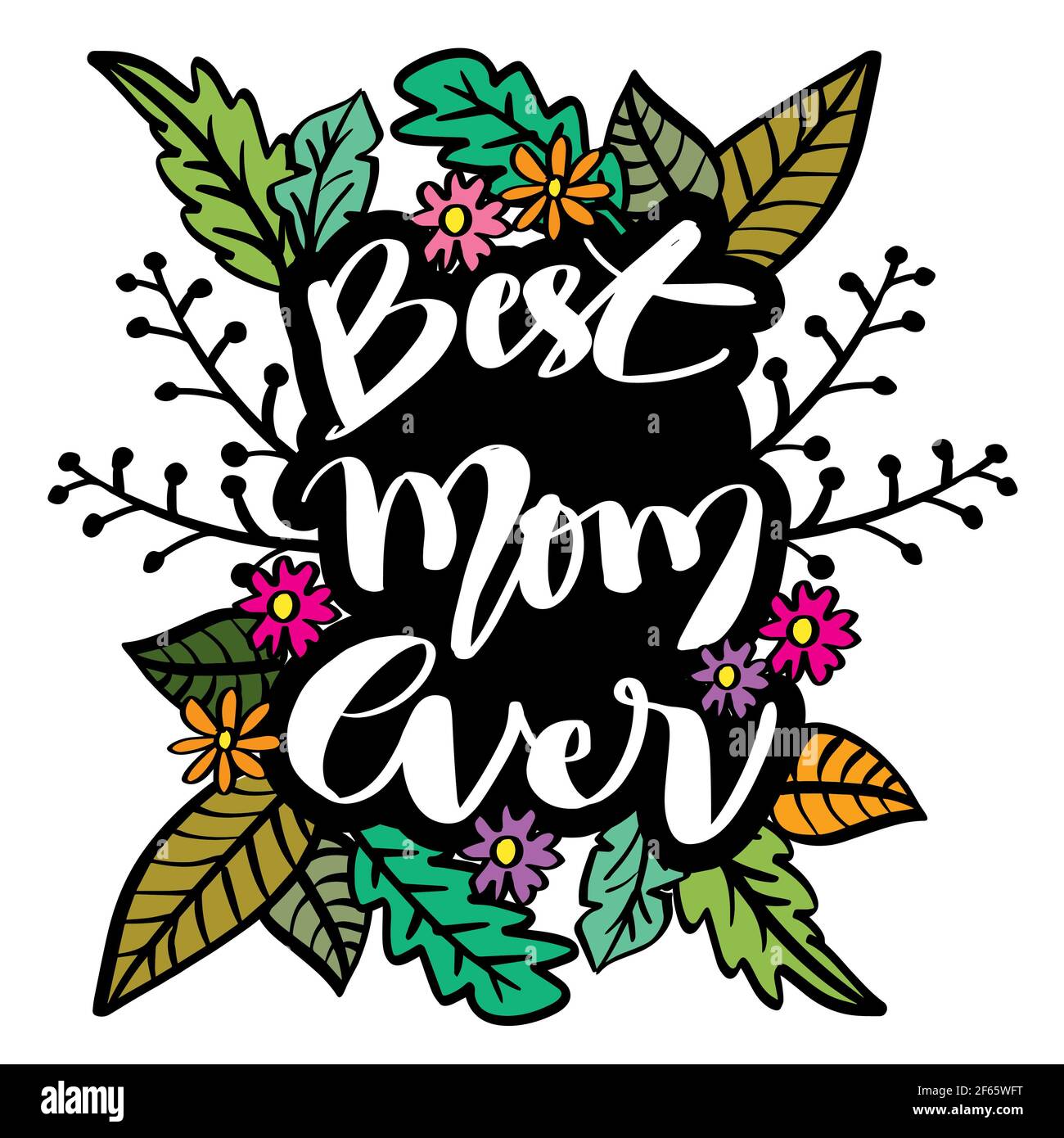 Happy mothers day hand drawn lettering hi-res stock photography and ...