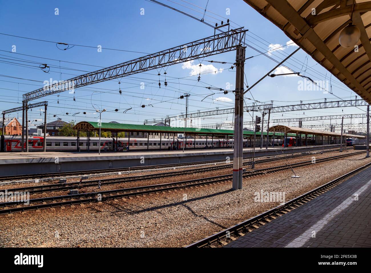On the train station platform-- Kursky railway terminal (also known as ...