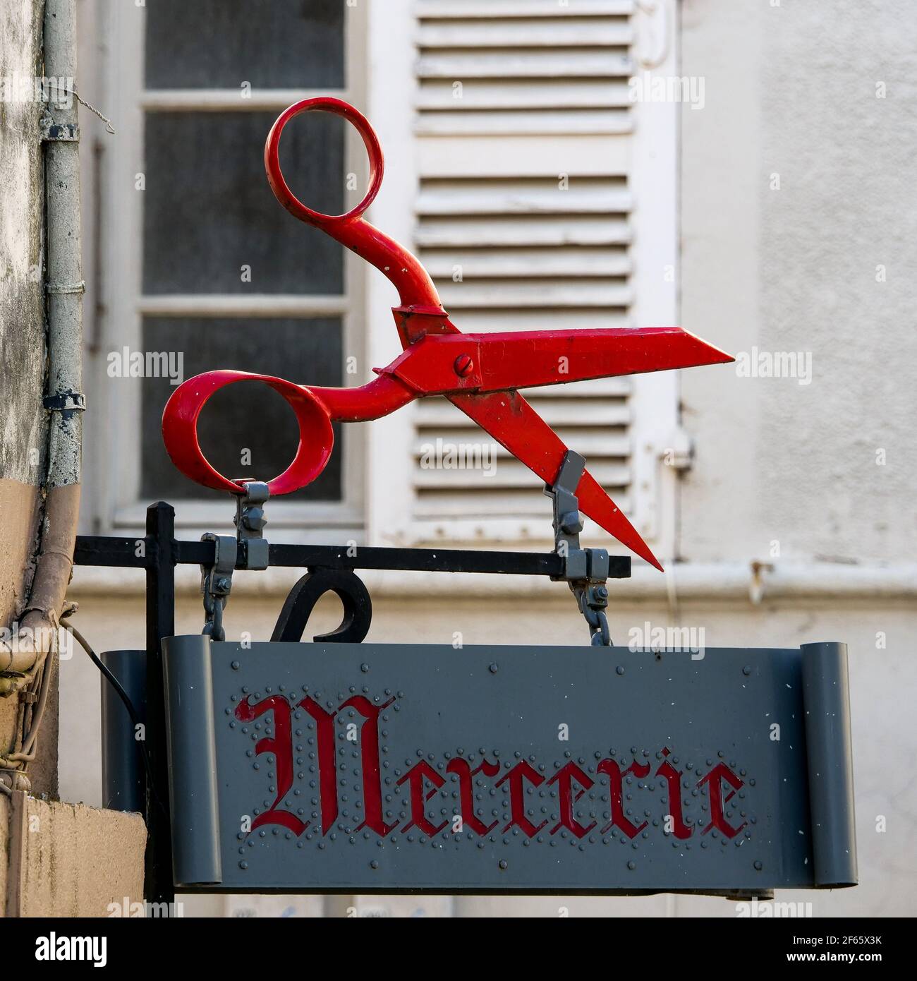 Haberdashery shop sign, Montelimar, Drome, France Stock Photo - Alamy