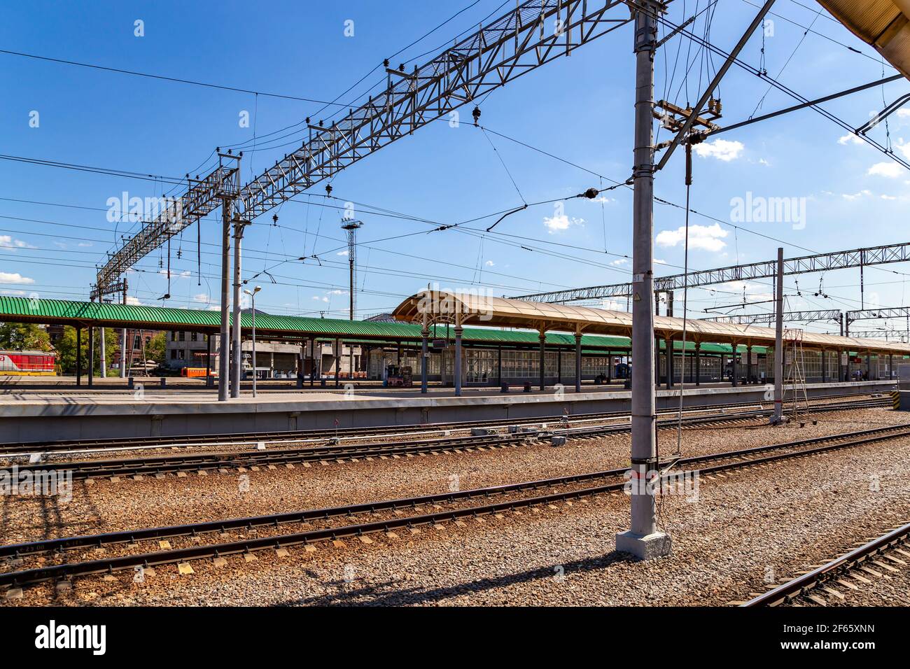 On the train station platform-- Kursky railway terminal (also known as ...