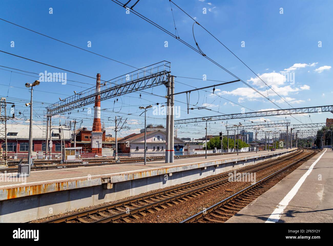 On the train station platform-- Kursky railway terminal (also known as ...
