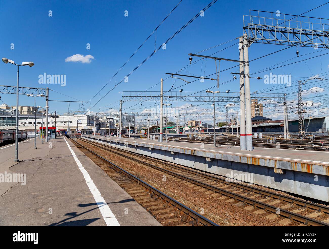 On the train station platform-- Kursky railway terminal (also known as ...