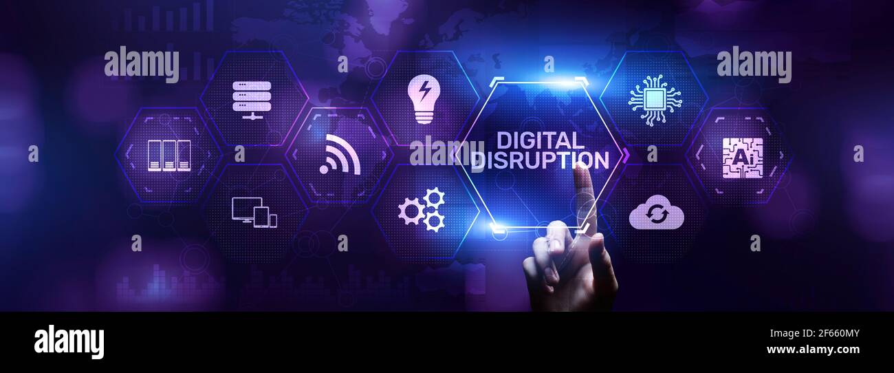 Digital disruption transformation digitalization innovation technology ...