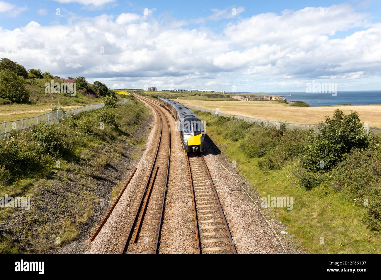 Durham coast railway hi-res stock photography and images - Alamy