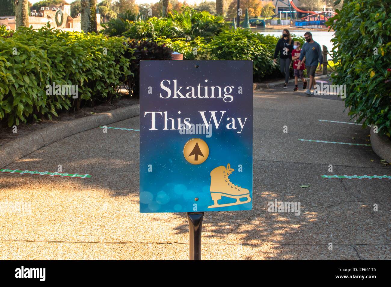 Orlando, Florida. December 22, 2020. Top view of Rudolph The Red Nosed ...