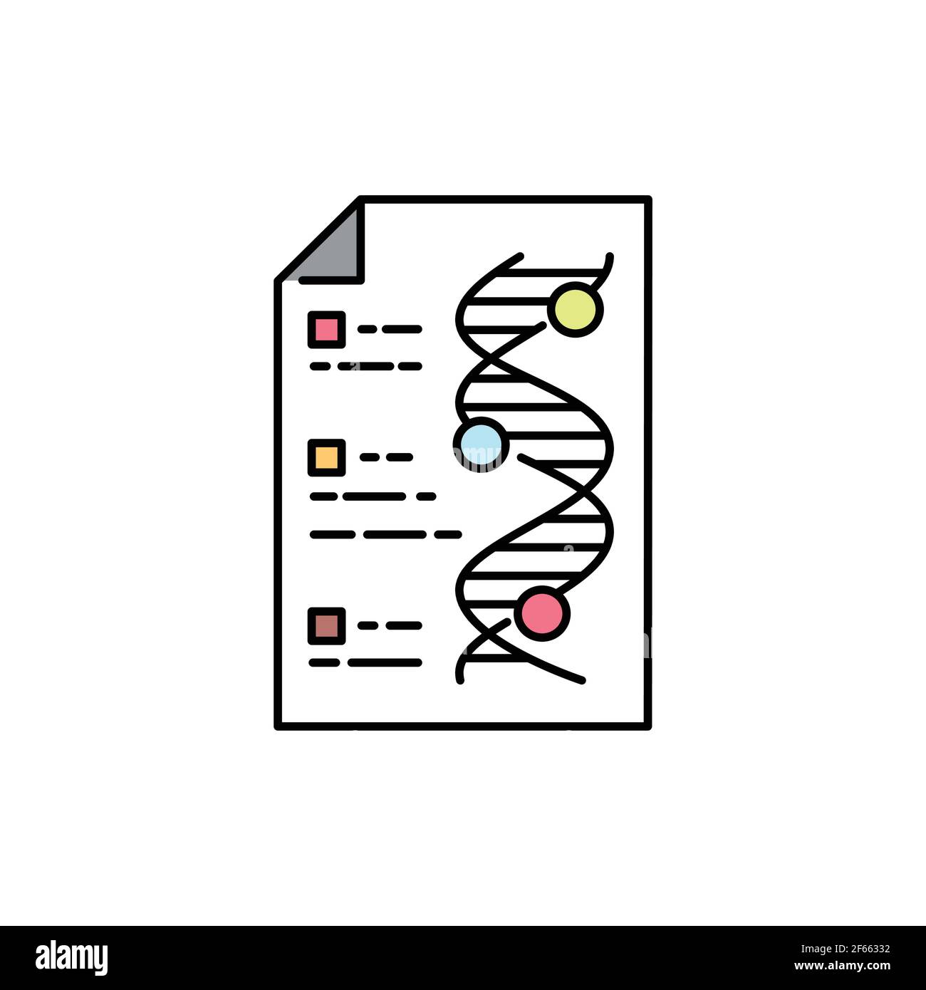 Genetics Cartoon Drawing