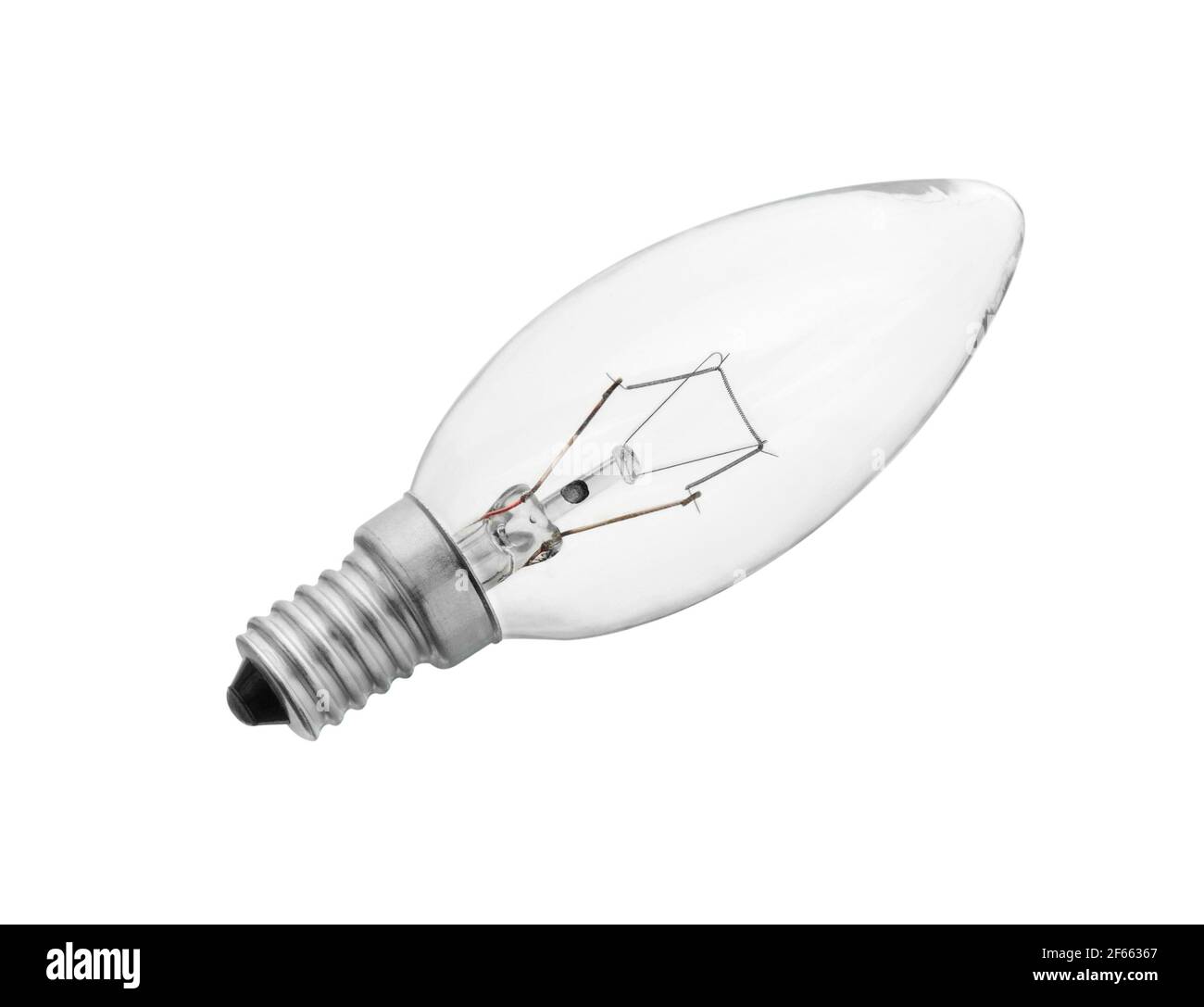 Light bulb glow-lamp isolated on white background. Incandescent bulbs ...