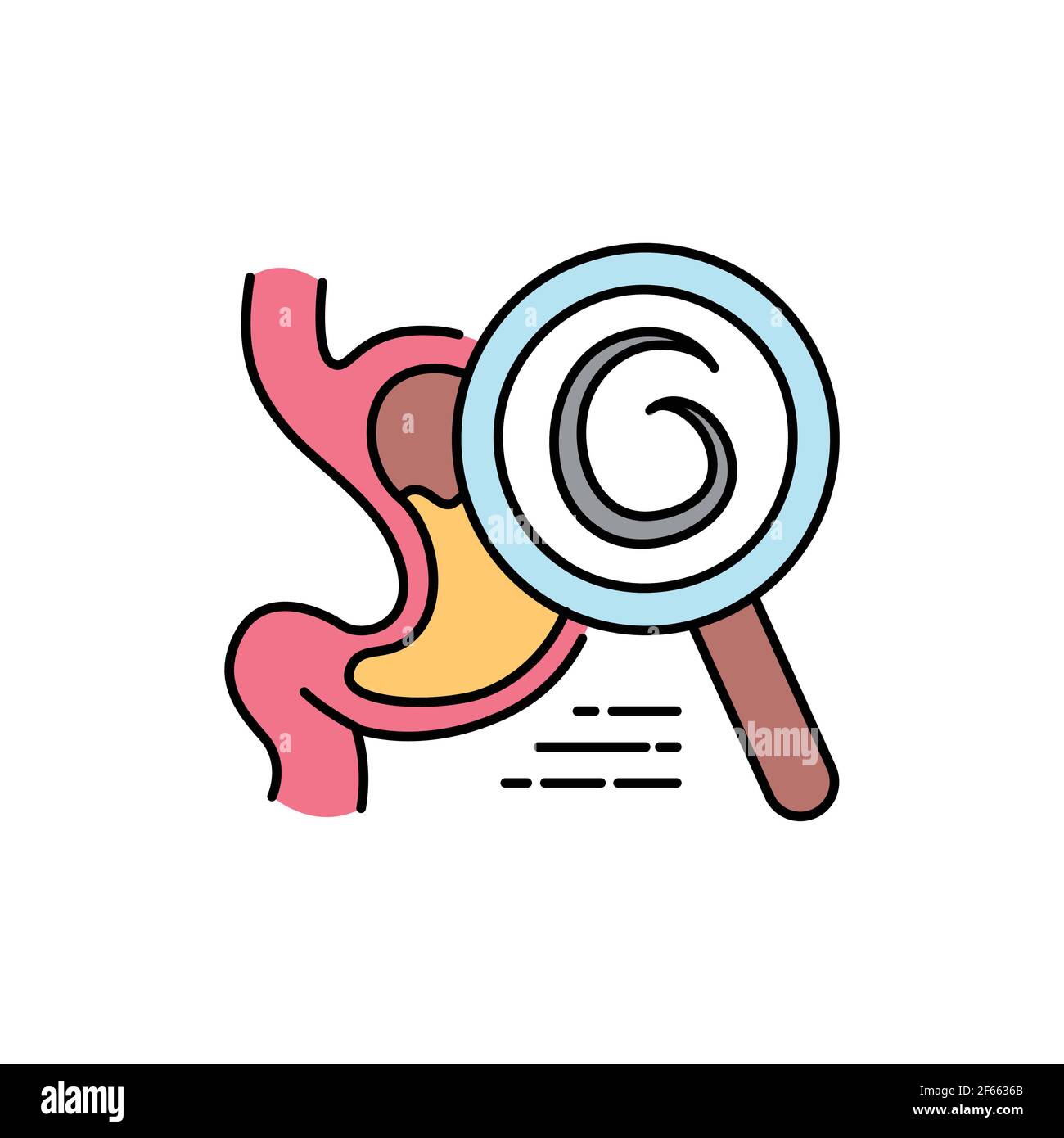 Parasitology color line icon. Pictogram for web page, mobile app, promo ...