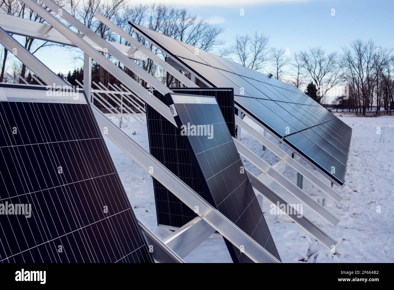 Installation of solar panels. Alternative energy. Environmental ...