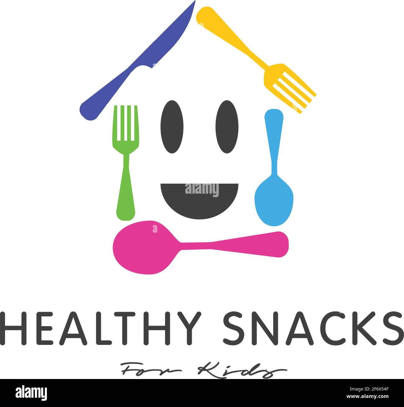 Kids Cooking School Logo Design Kitchen Logo Healthy Snacks Fun ...