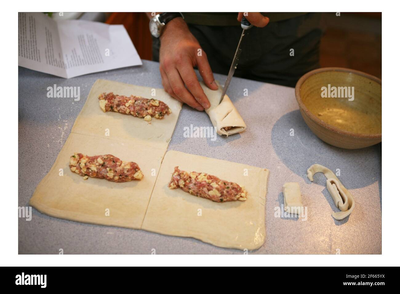 Simon Usborne cooks a pack lunch and eats in the office. Sausage Rolls ...