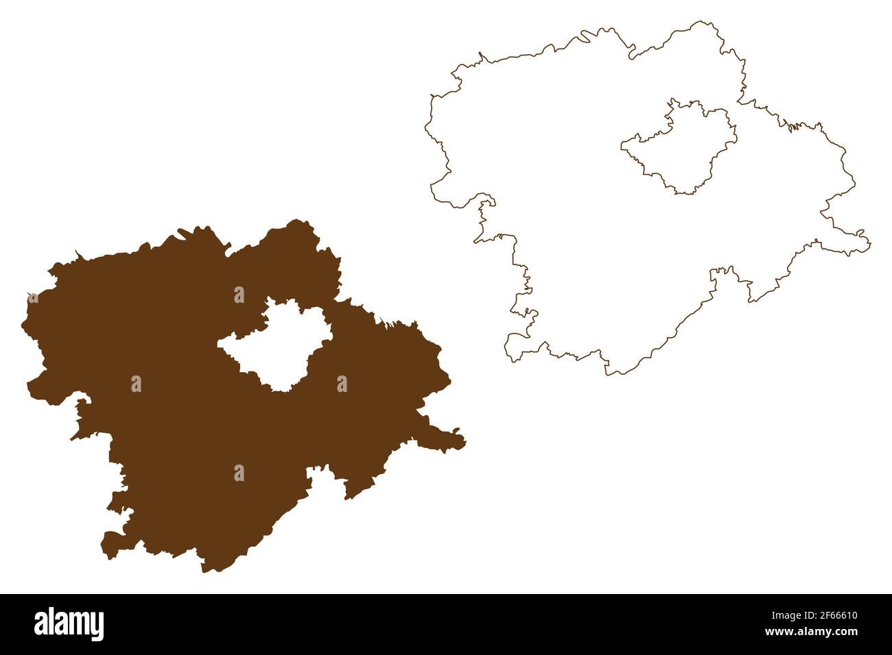 Hof district (Federal Republic of Germany, rural district Upper ...