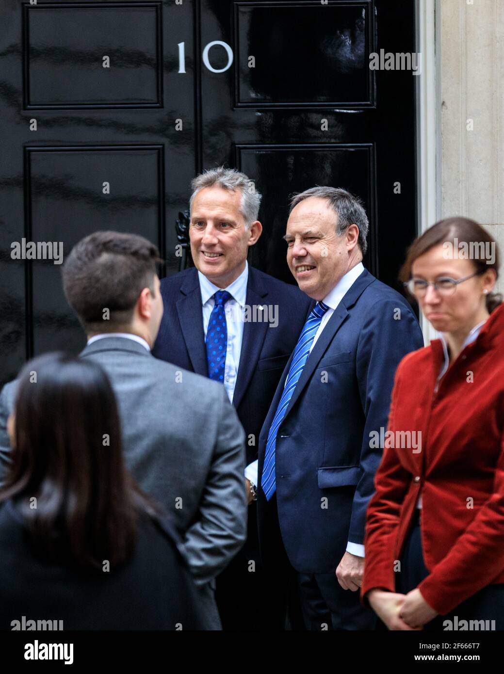 Nigel Dodds and Sir Jeffrey Donaldson Members of Parliament and ...