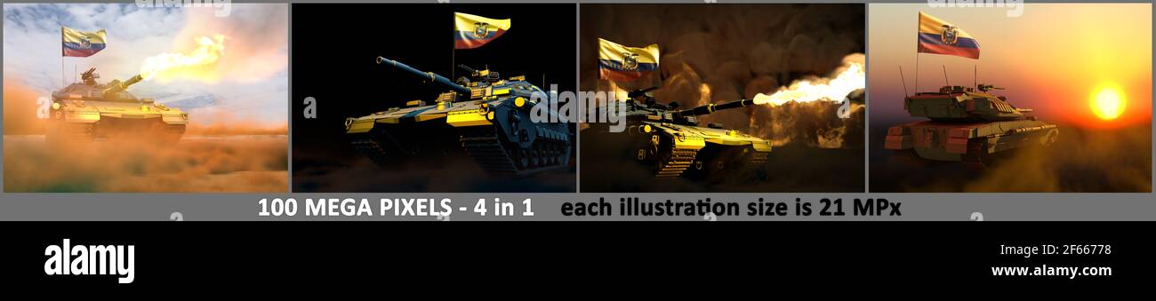 Ecuador army concept - 4 high detail pictures of tank with fictive ...