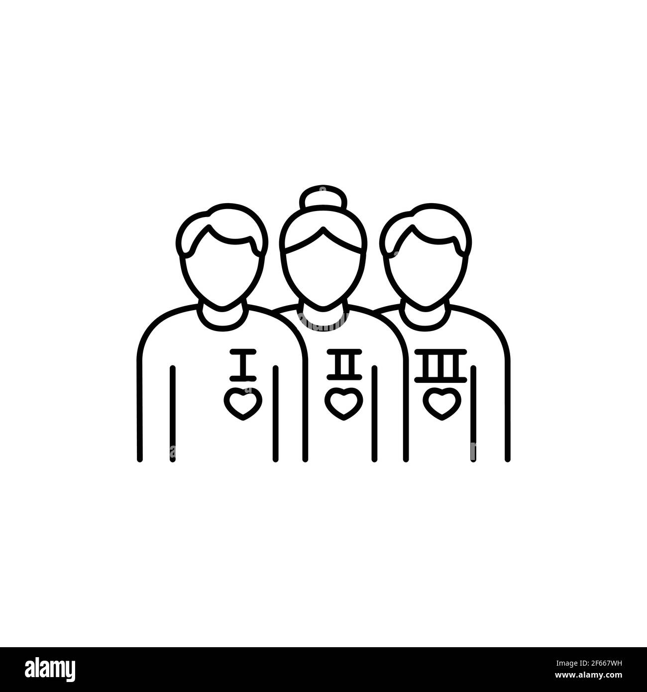 Volunteer queue Stock Vector Images - Alamy