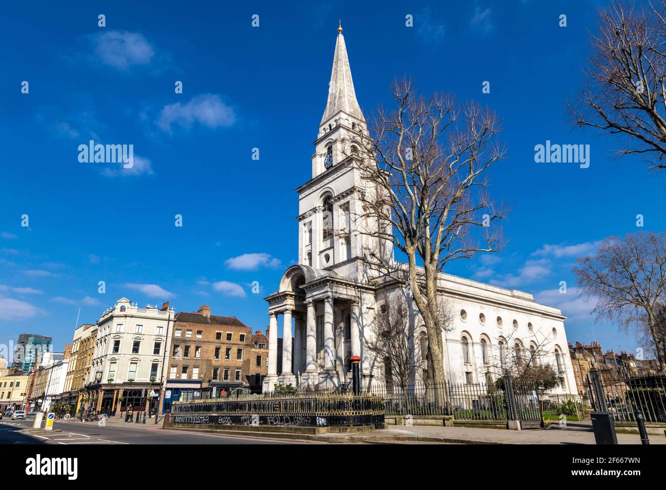 Exterior of Christ Church, Spitalfields, London, UK Stock Photo - Alamy