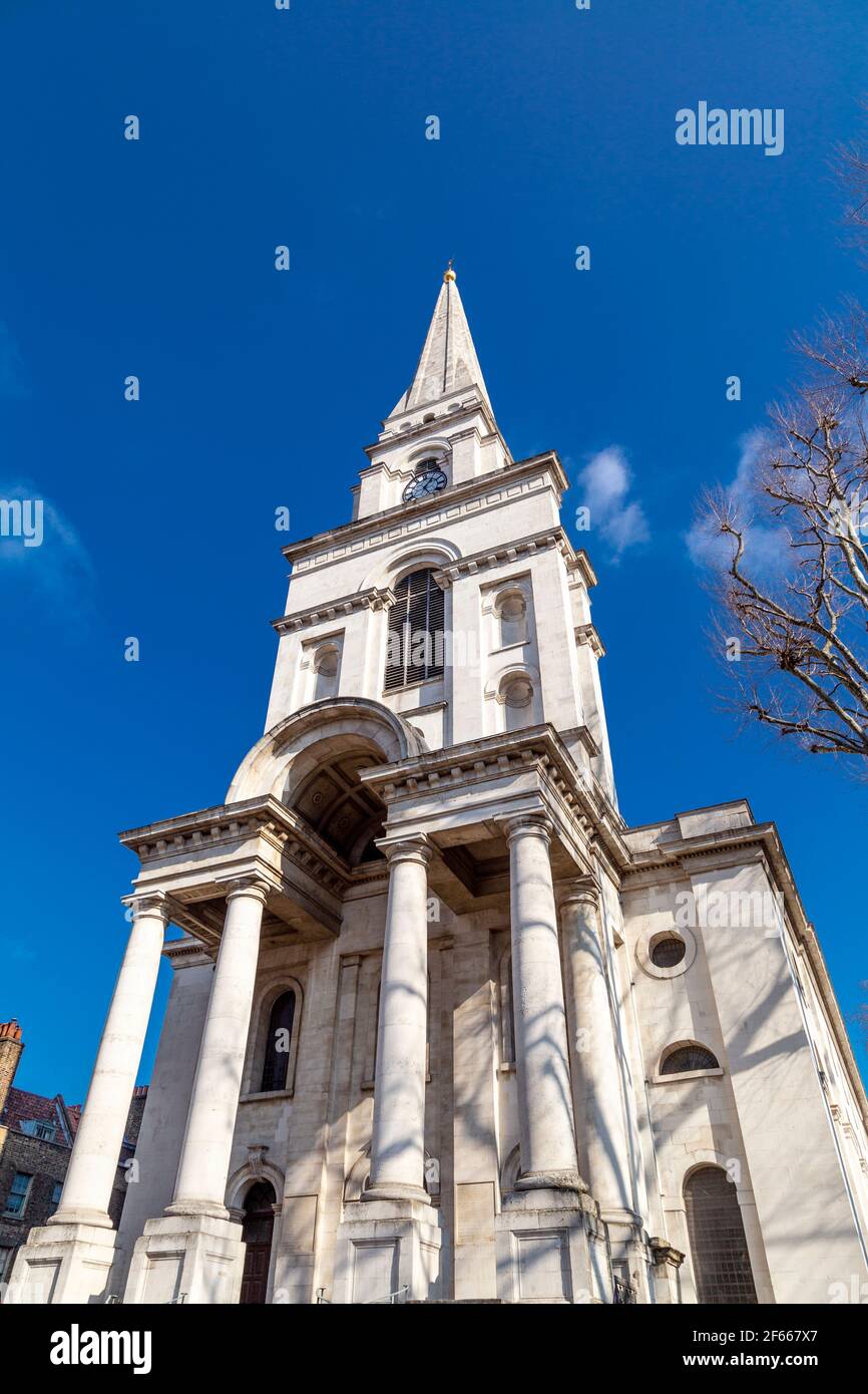 Exterior of Christ Church, Spitalfields, London, UK Stock Photo - Alamy