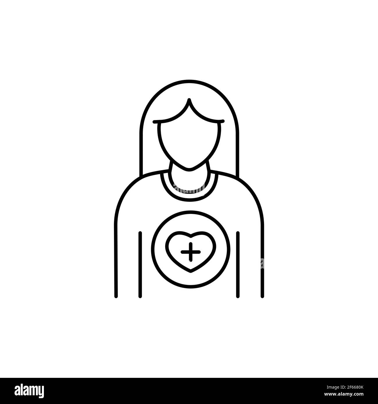 Donor color line icon. Donation program. Pictogram for web page, mobile ...