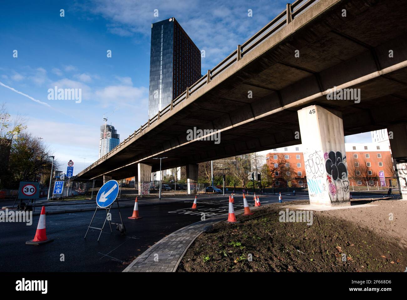 The Mancunian Way, Manchester Stock Photo - Alamy