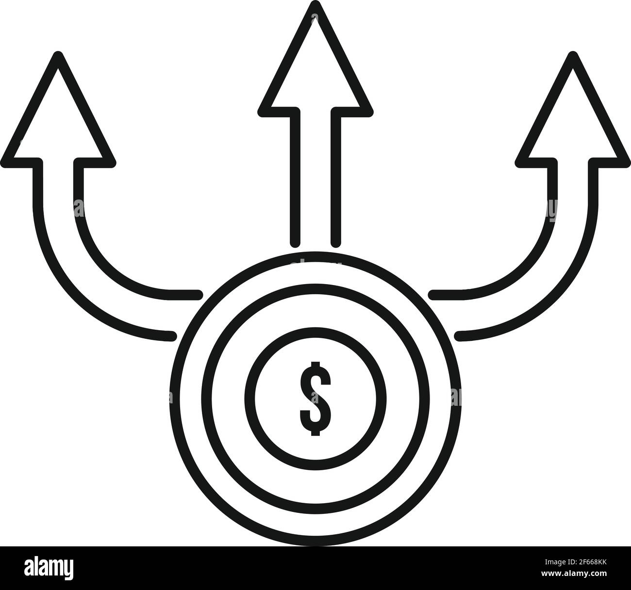 Broker money scheme icon, outline style Stock Vector Image & Art - Alamy