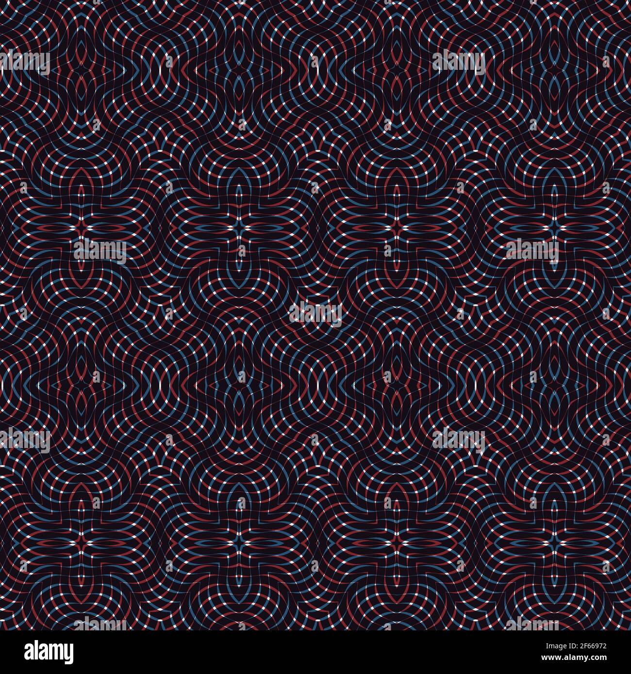 Seamless geo pattern in red blue black white Stock Photo - Alamy