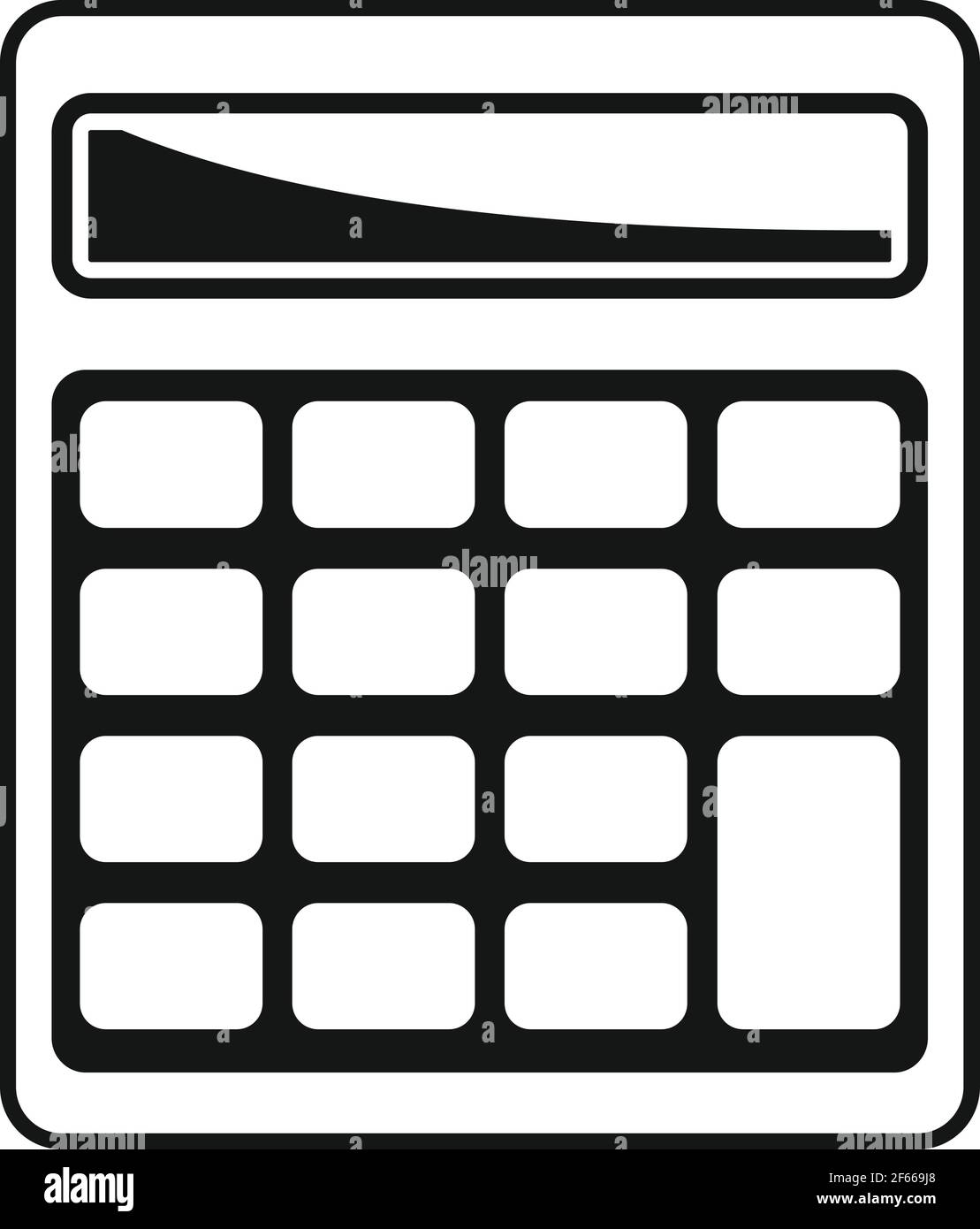 Electronic calculator linear Cut Out Stock Images & Pictures - Alamy