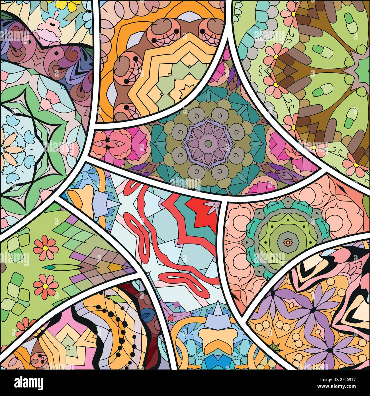 Vector textures for decoration. Hand-painted art design Stock Vector ...