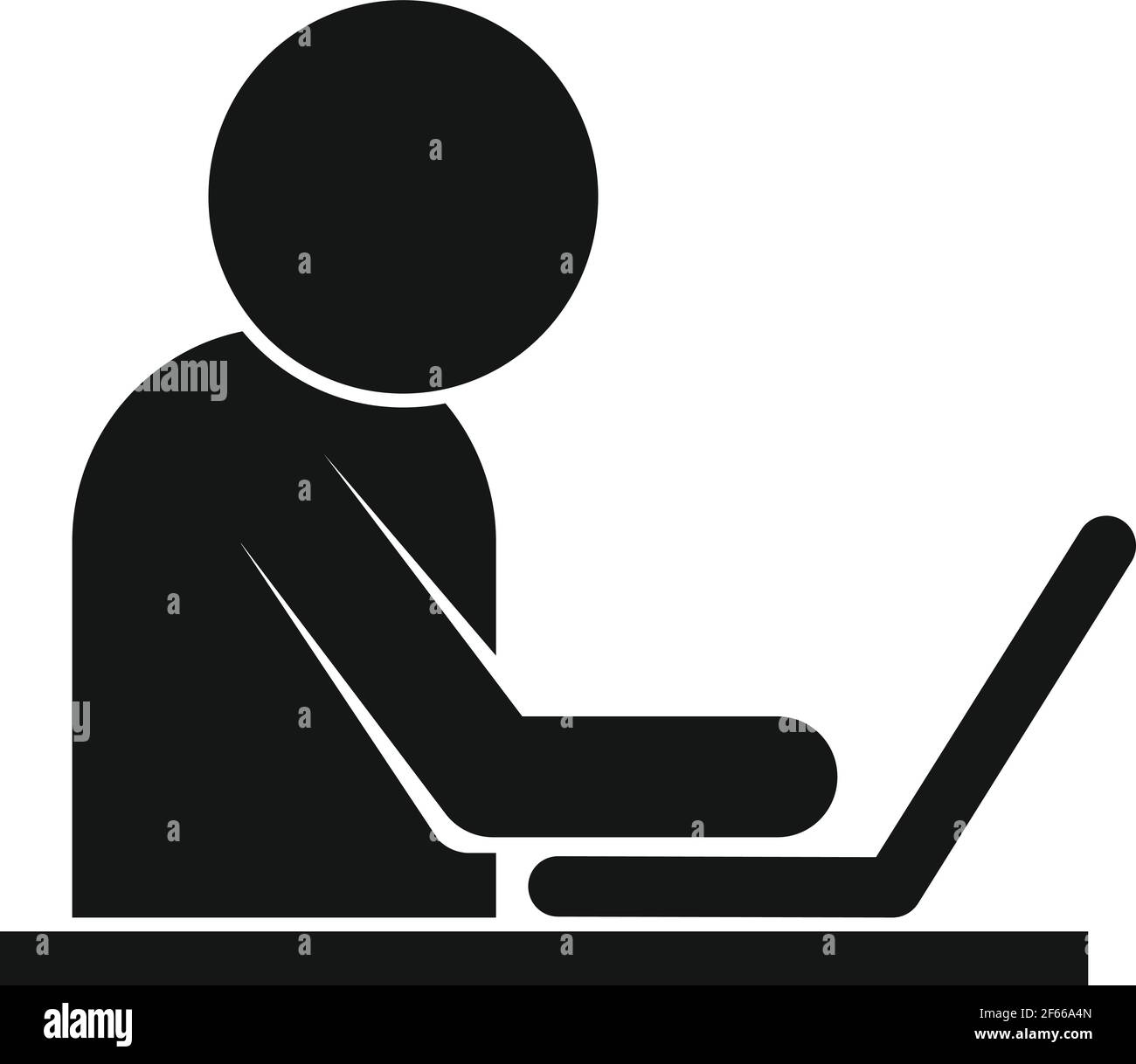 Trader laptop work icon, simple style Stock Vector Image & Art - Alamy