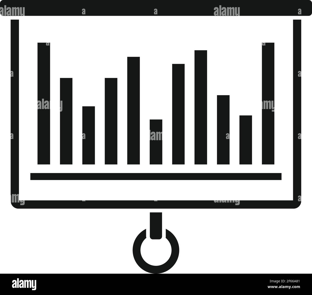 Graph chart banner icon, simple style Stock Vector Image & Art - Alamy