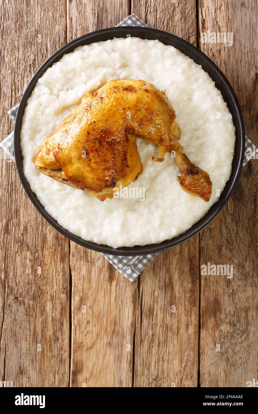 Saleeg is a white rice dish cooked with broth and milk served with ...