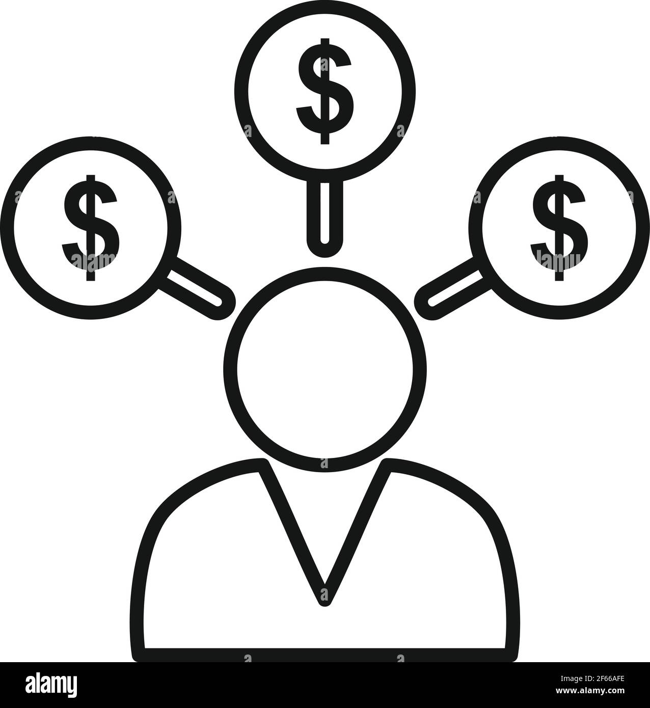 Trader scheme icon, outline style Stock Vector Image & Art - Alamy