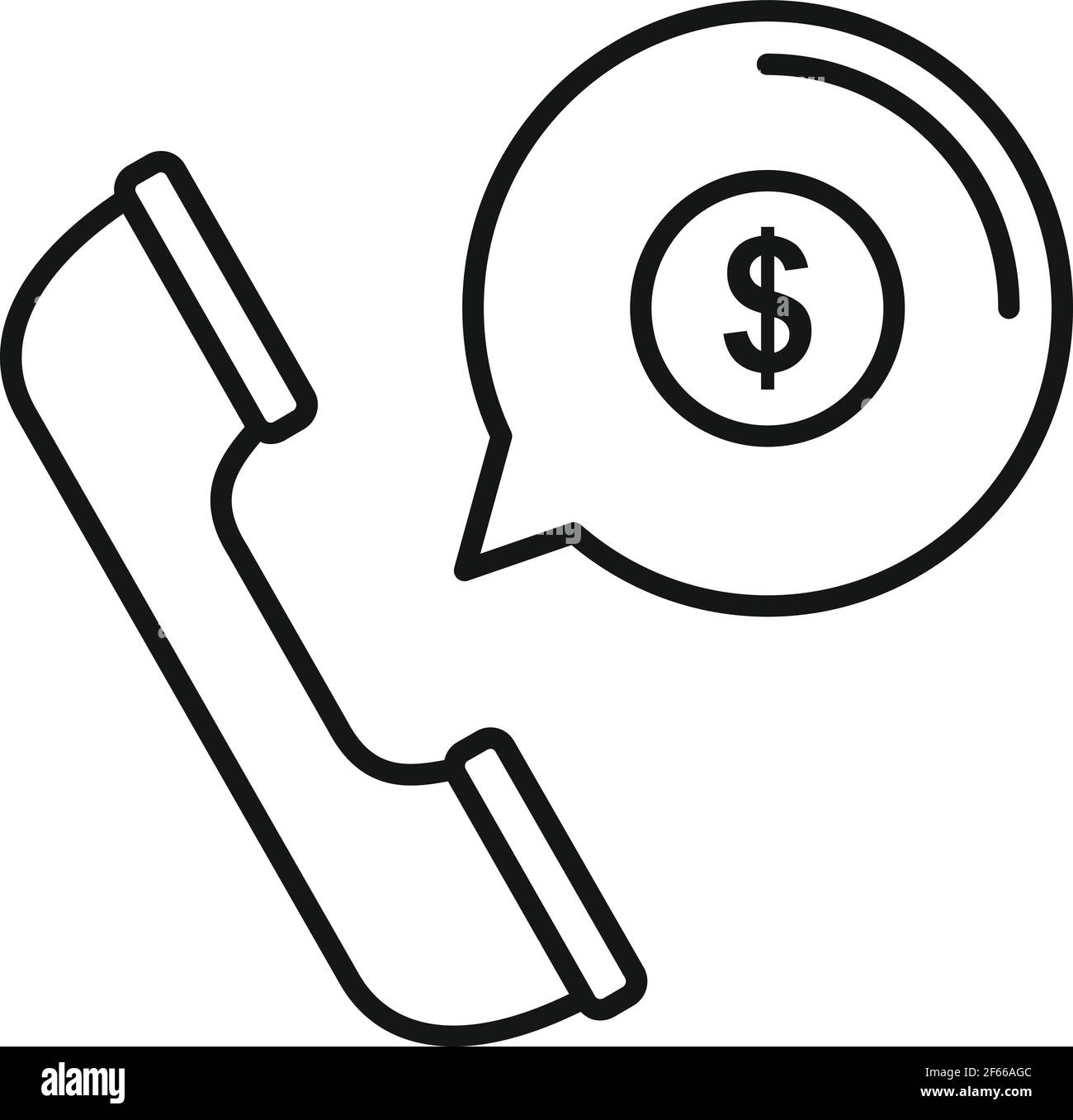 Trader money call icon, outline style Stock Vector Image & Art - Alamy