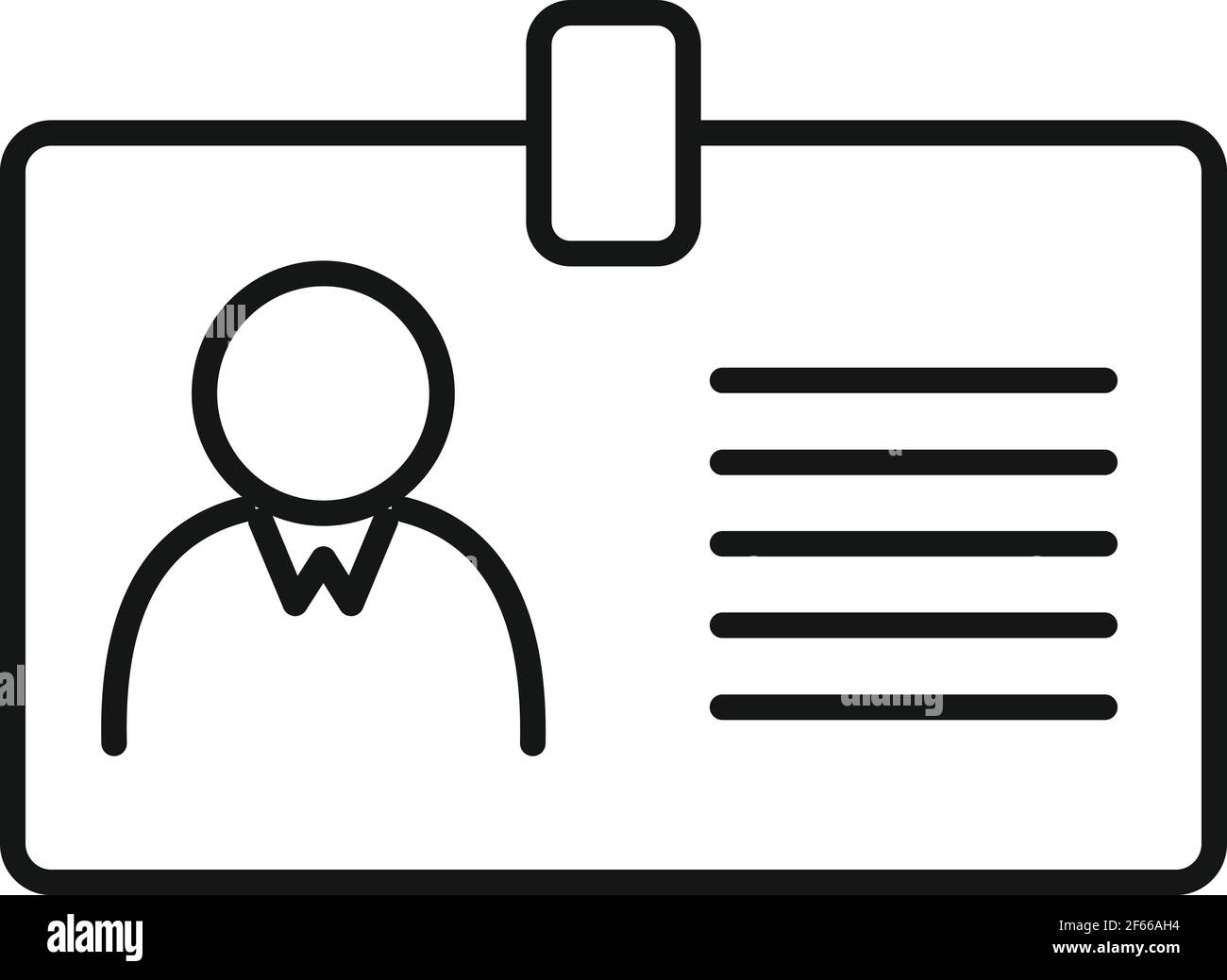 Trader id card icon, outline style Stock Vector Image & Art - Alamy