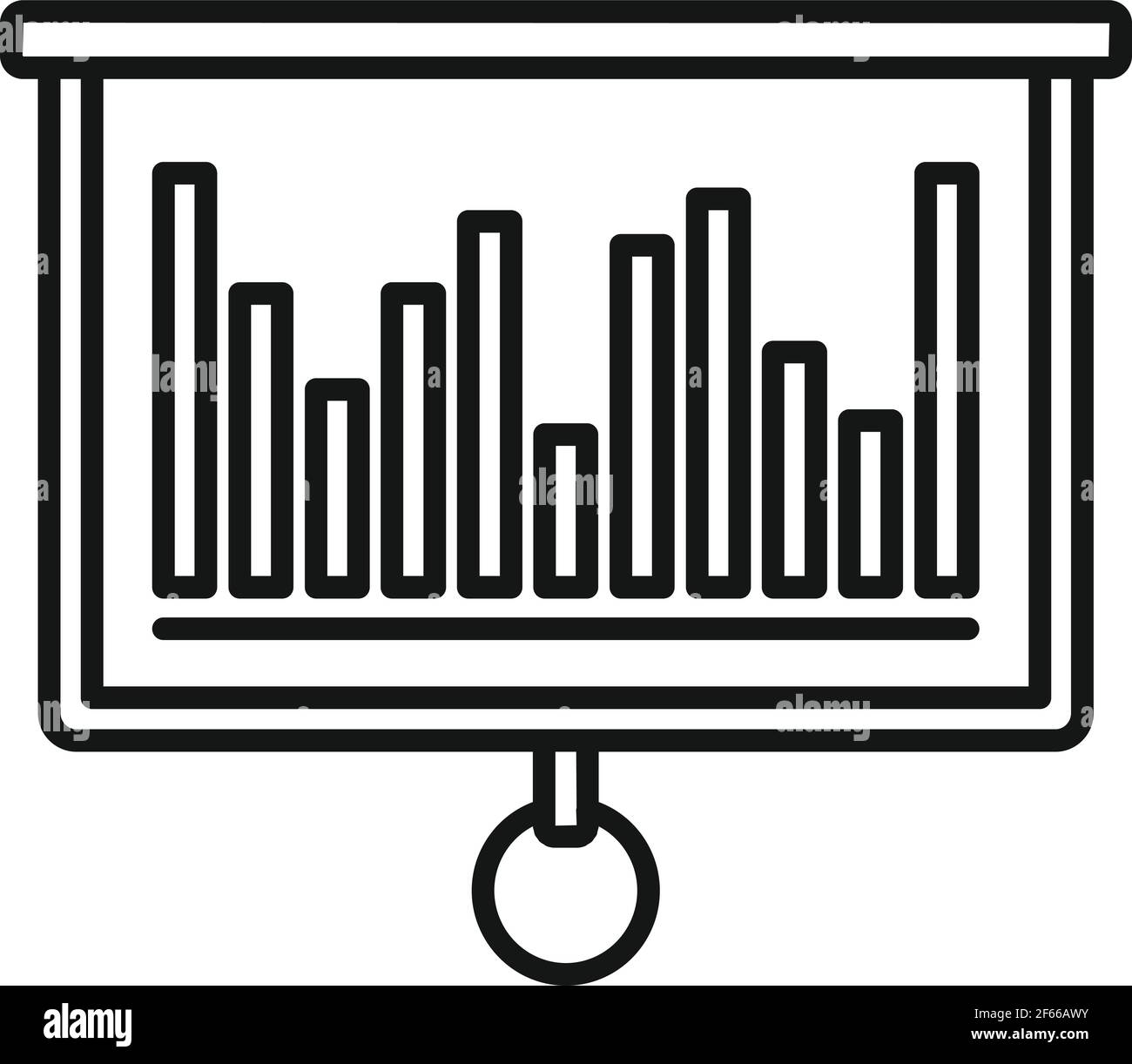 Graph chart banner icon, outline style Stock Vector Image & Art - Alamy