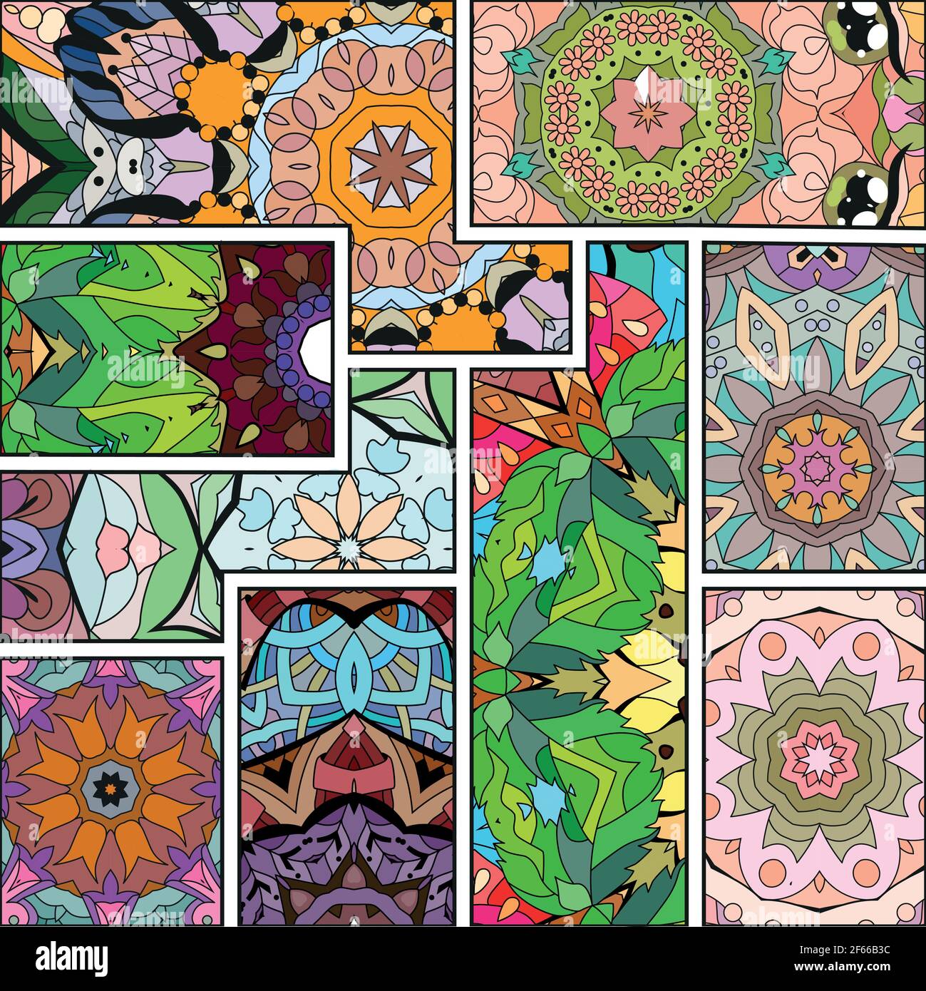 Vector textures for decoration. Hand-painted art design Stock Vector ...