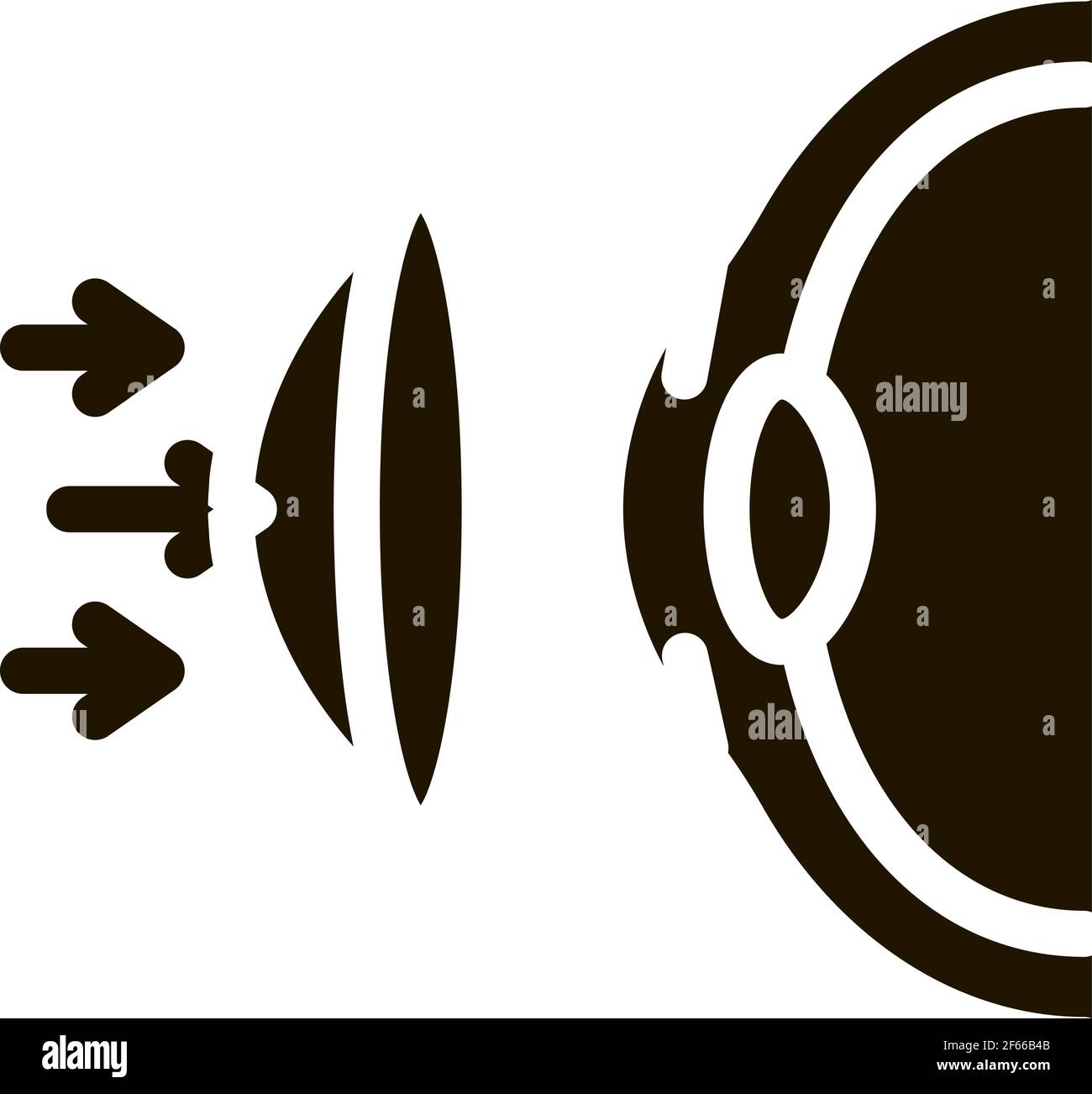 wear lenses on eyes icon Vector Glyph Illustration Stock Vector Image ...