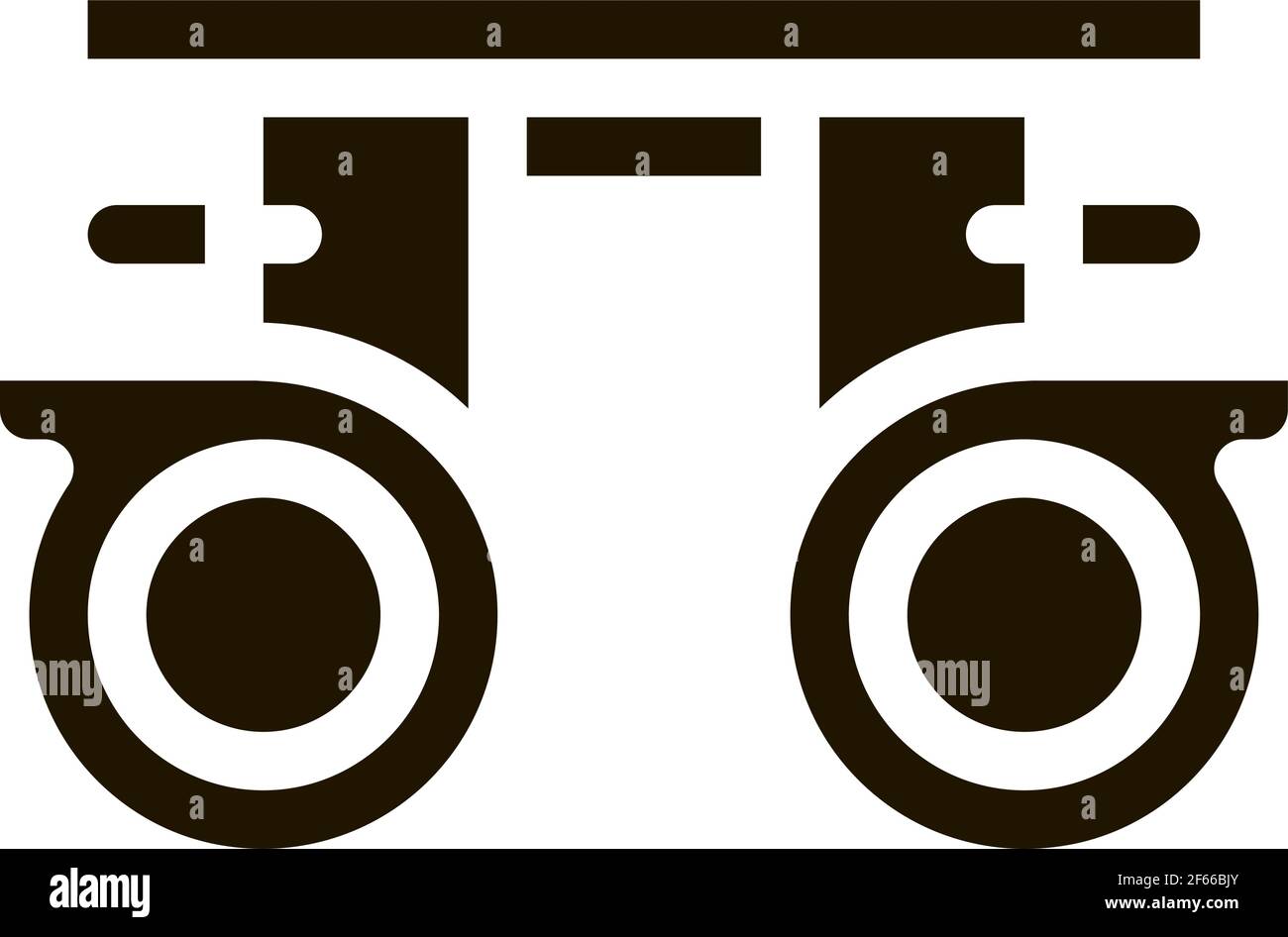 Molds For Storing Lenses Icon Vector Glyph Illustration Stock Vector