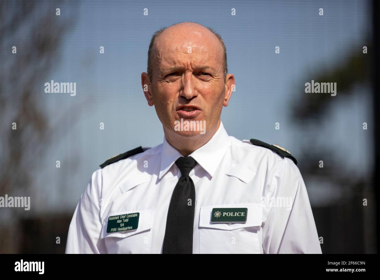 Assistant Chief Constable Alan Todd speaks during a press conference ...