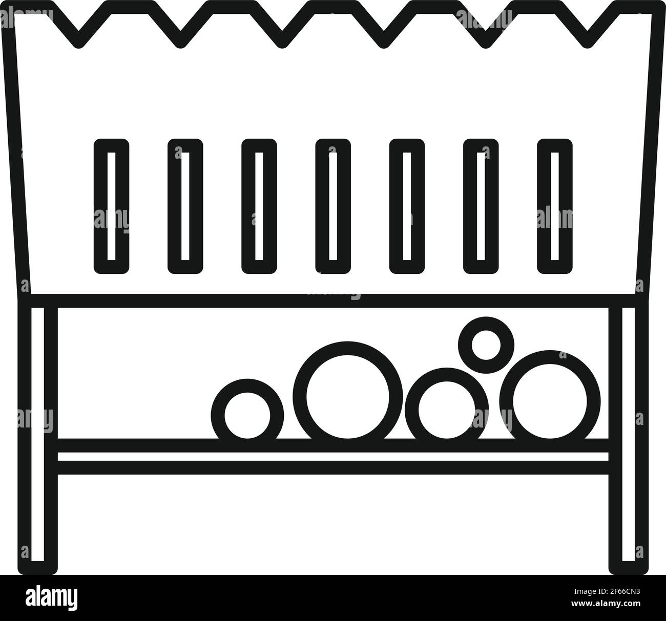 Portable grill icon outline Cut Out Stock Images & Pictures - Alamy