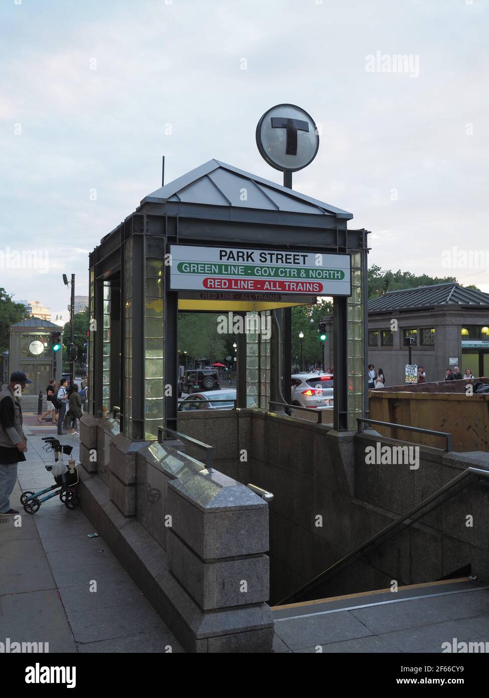 Boston t train station hi-res stock photography and images - Alamy