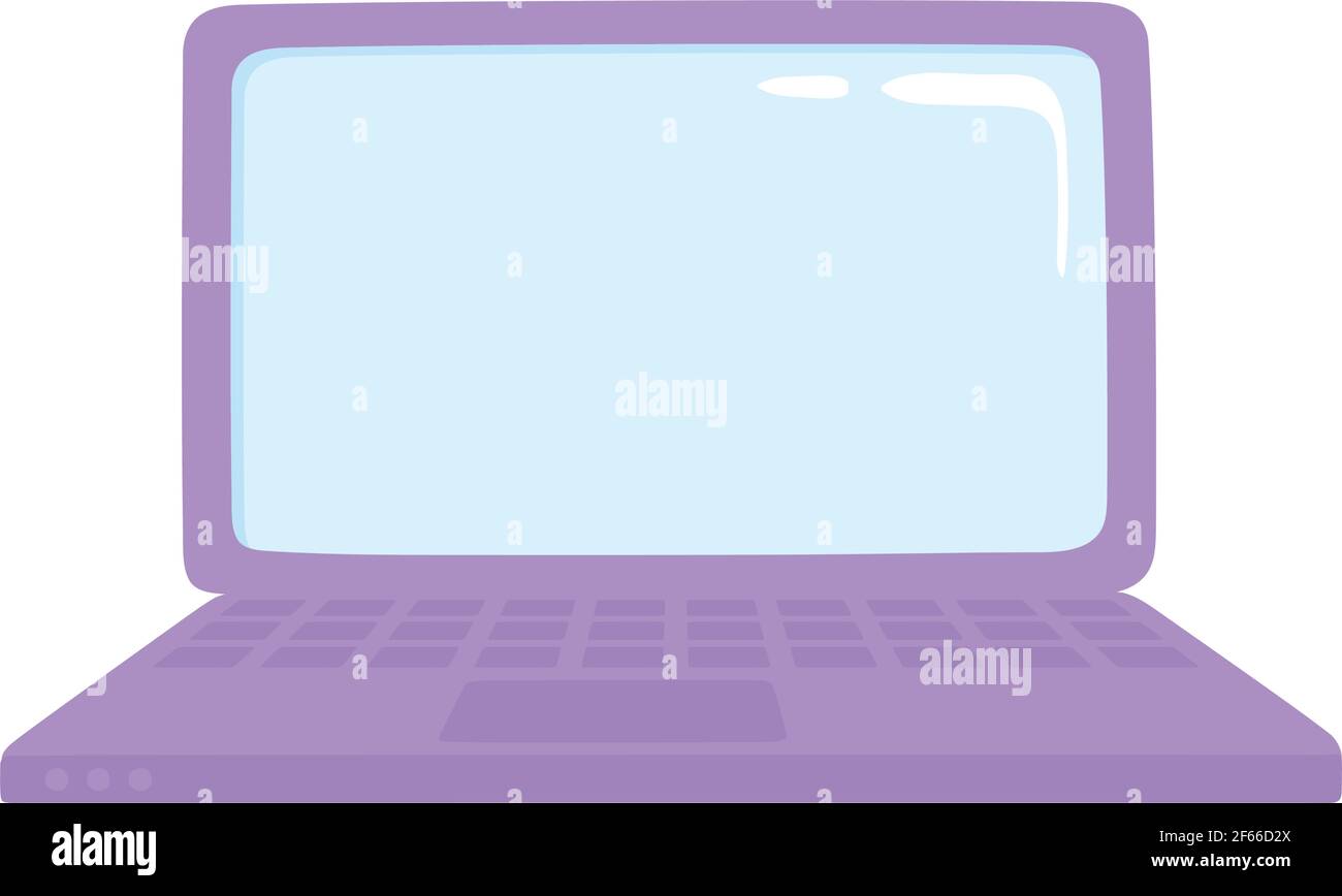 open laptop computer device isolated Stock Vector Image & Art - Alamy