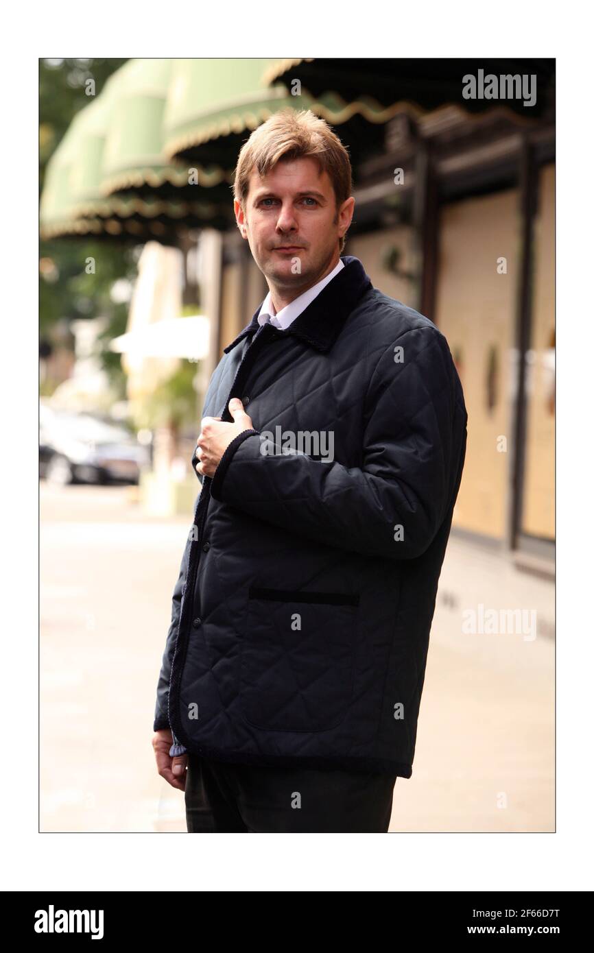 Martin Hickman models a new range of bullet proof cloathing available ...