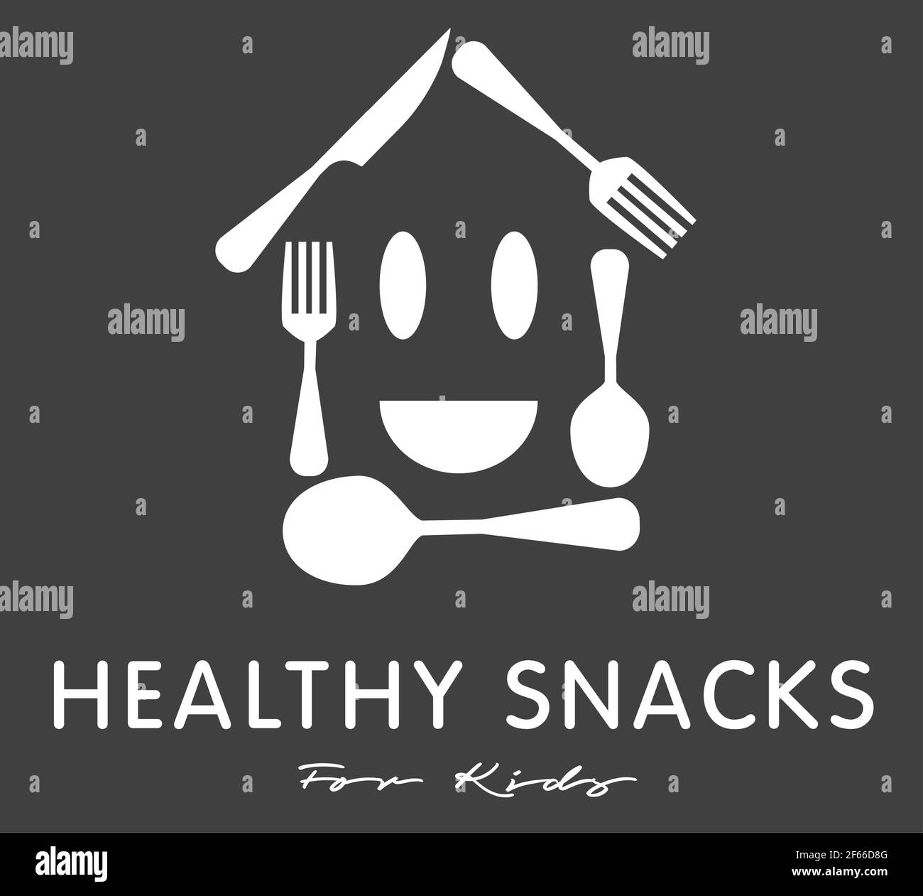 Kids Cooking School Logo Design Cutlery House Utensils Hotel Restaurant ...