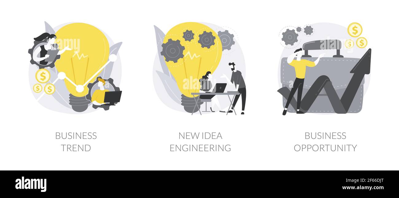 Entrepreneurship success abstract concept vector illustrations Stock ...