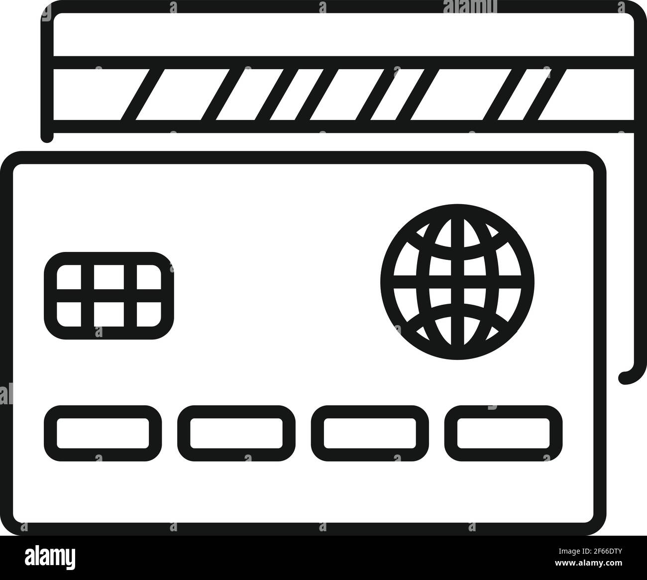 Credit card icon, outline style Stock Vector Image & Art - Alamy