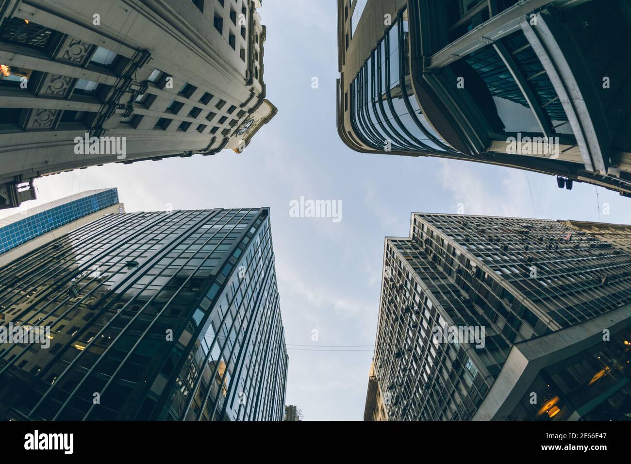 Modern buildings fisheye hi-res stock photography and images - Alamy