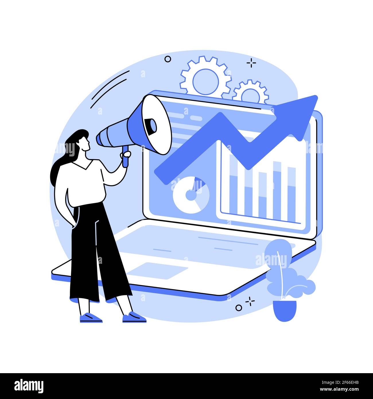 Performance marketing abstract concept vector illustration Stock Vector ...