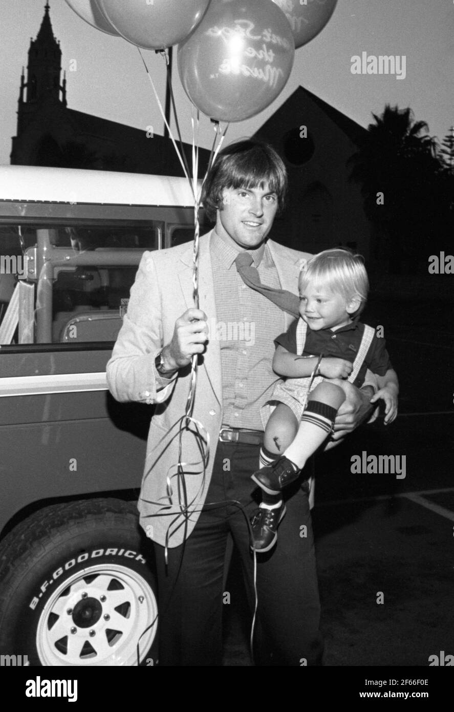 Bruce Jenner and son June 10, 1980 . Credit: Ralph Dominguez/MediaPunch ...