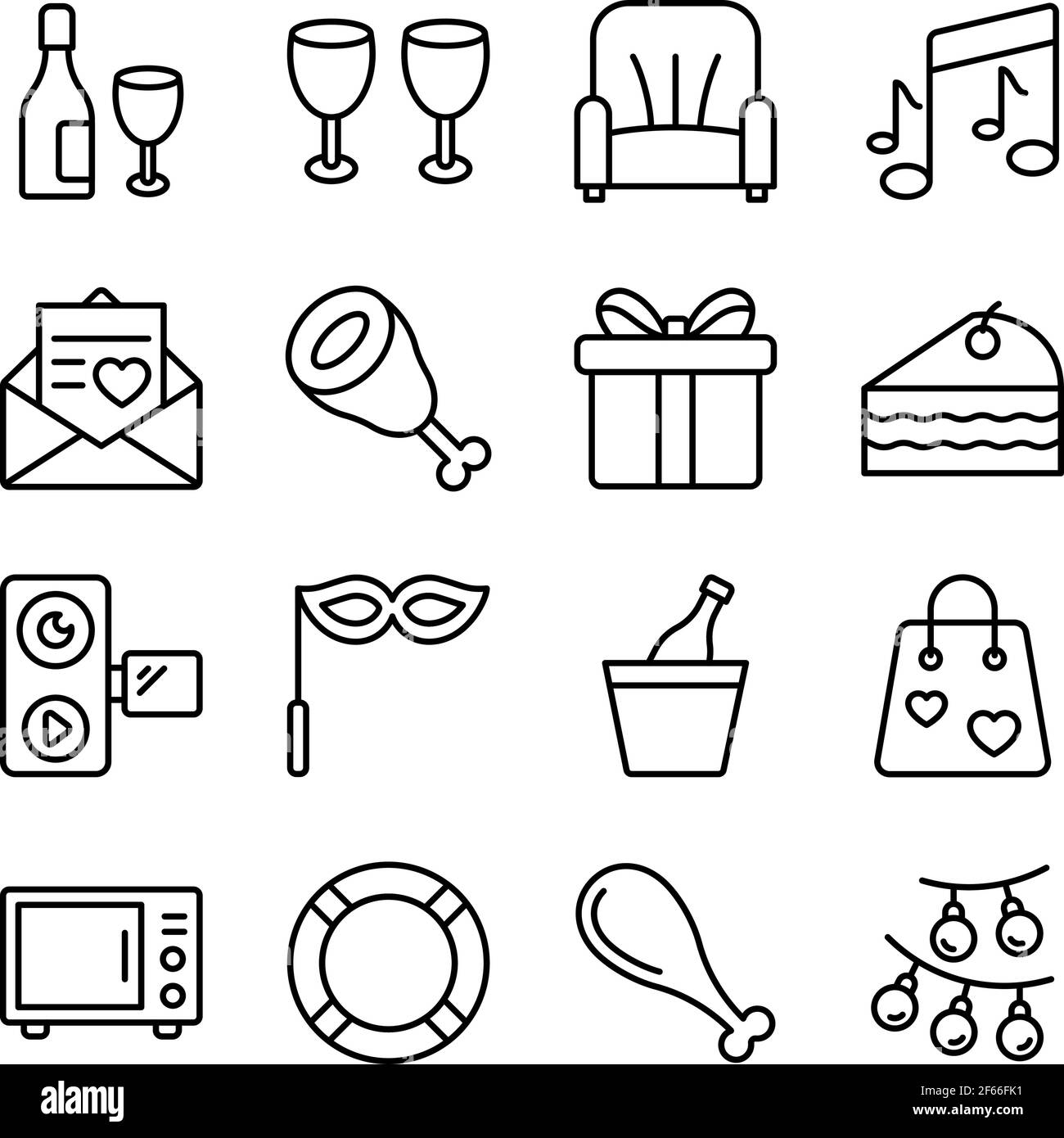 Pack Of Party Linear Icons Stock Vector Image Art Alamy pack-of-party-linear-icons-stock-vector-image-art-alamy