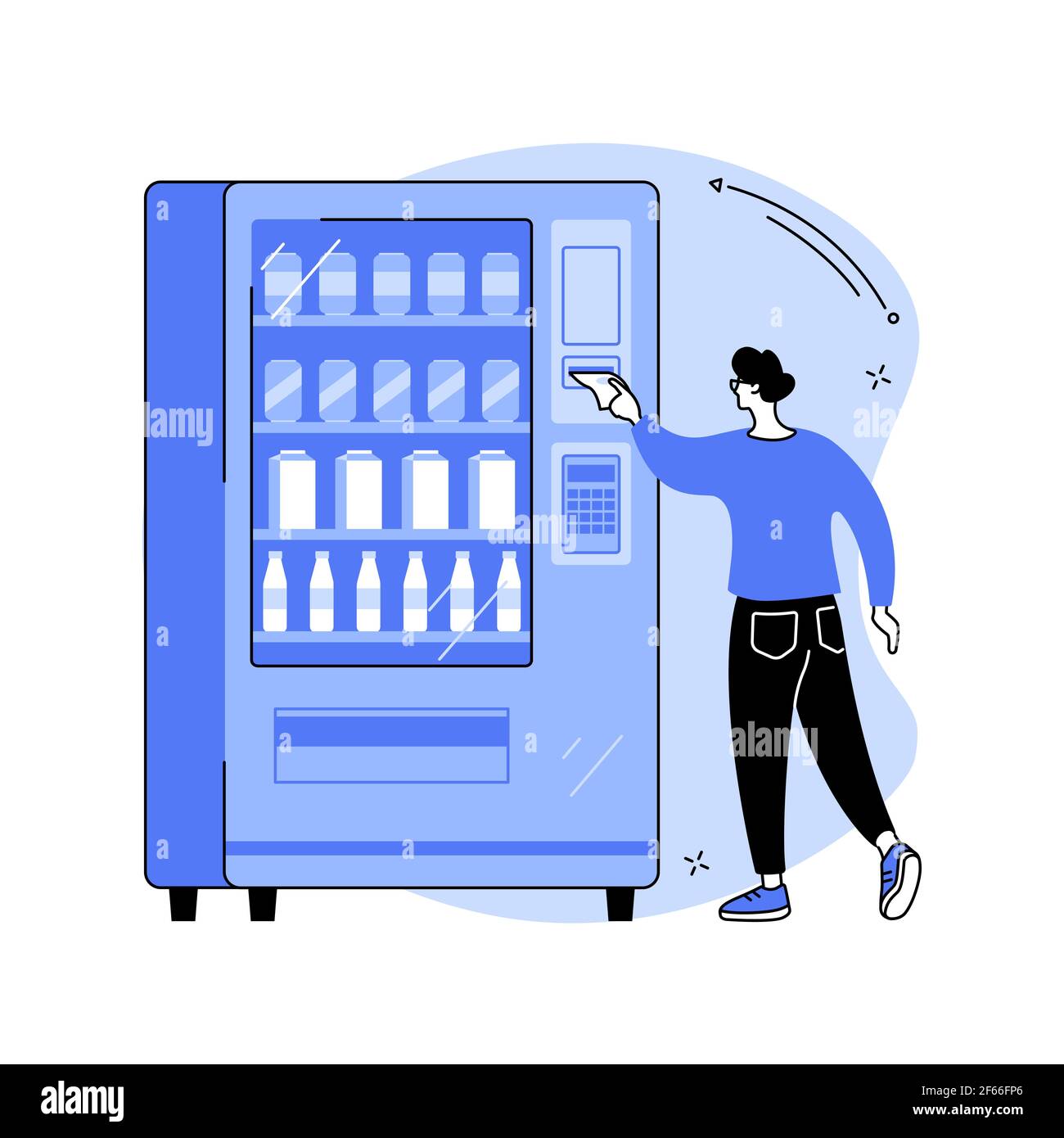 Vending machine abstract concept vector illustration Stock Vector Image ...
